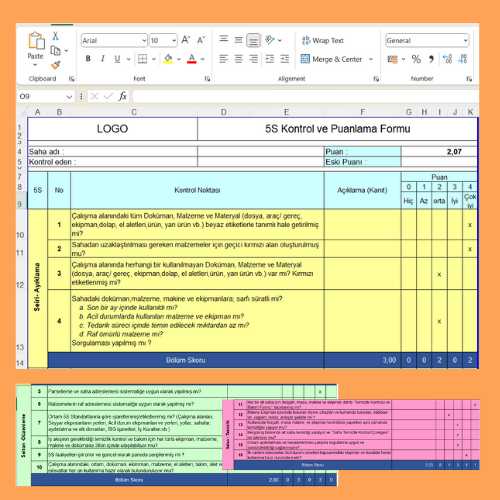 5S Kontrol ve Puanlama Formu - kolaytrend.com