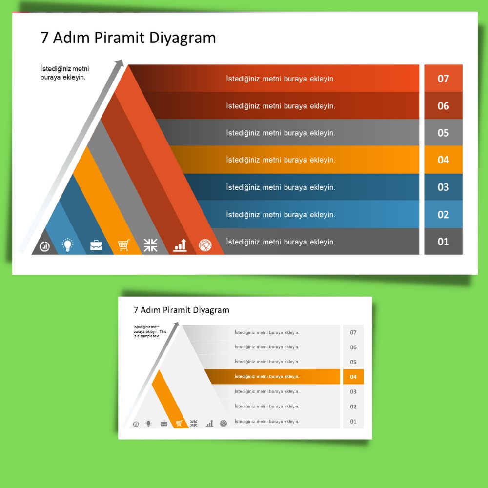 7 Adım Piramit Diyagram - kolaytrend.com