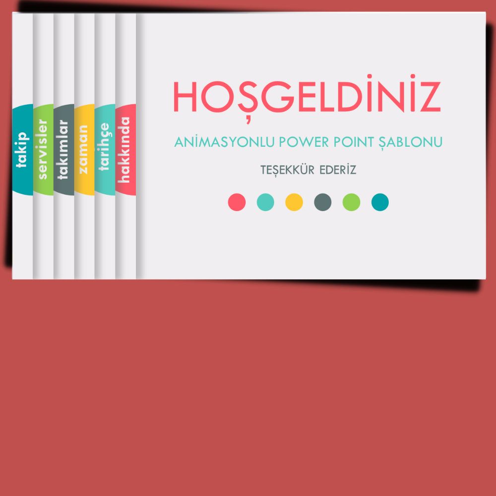 Animasyonlu PowerPoint Sunumu Slayt Şablonu - kolaytrend.com