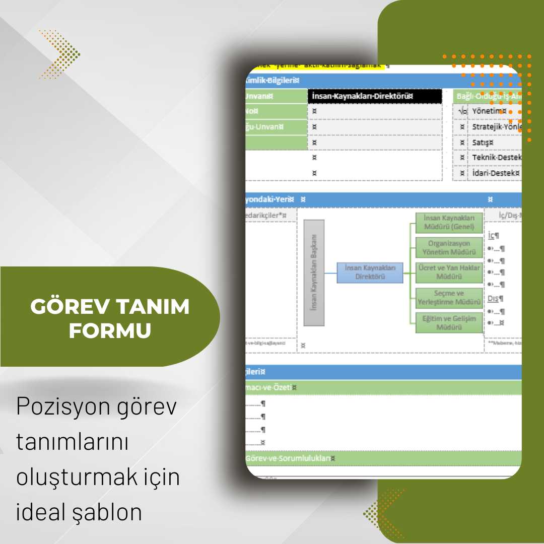 Görev Tanım Formu - kolaytrend.com