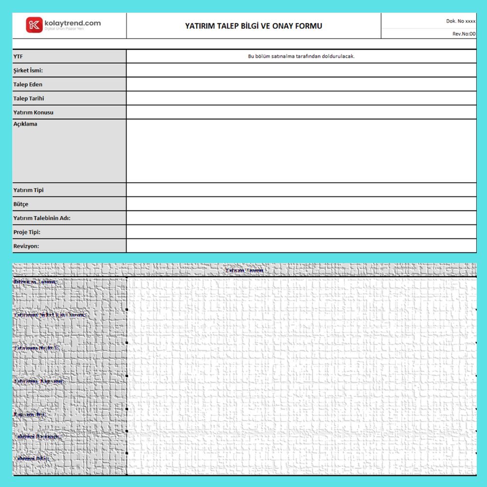 Yatırım Talep Formu - kolaytrend.com